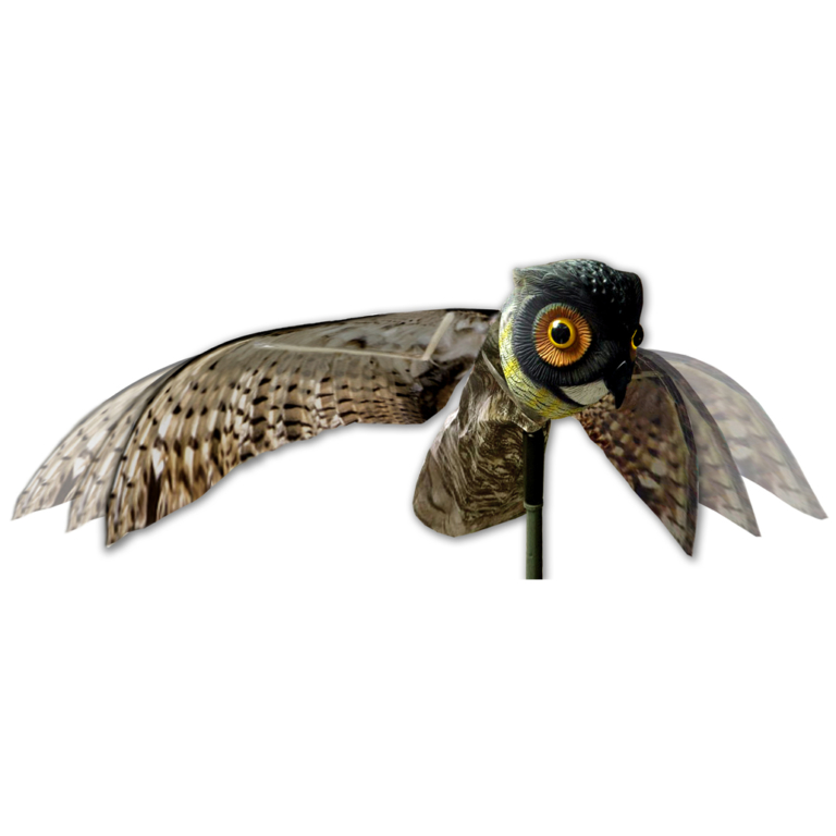 Owl Decoy | Realistic Predator Keeps Birds Away | Bird-X