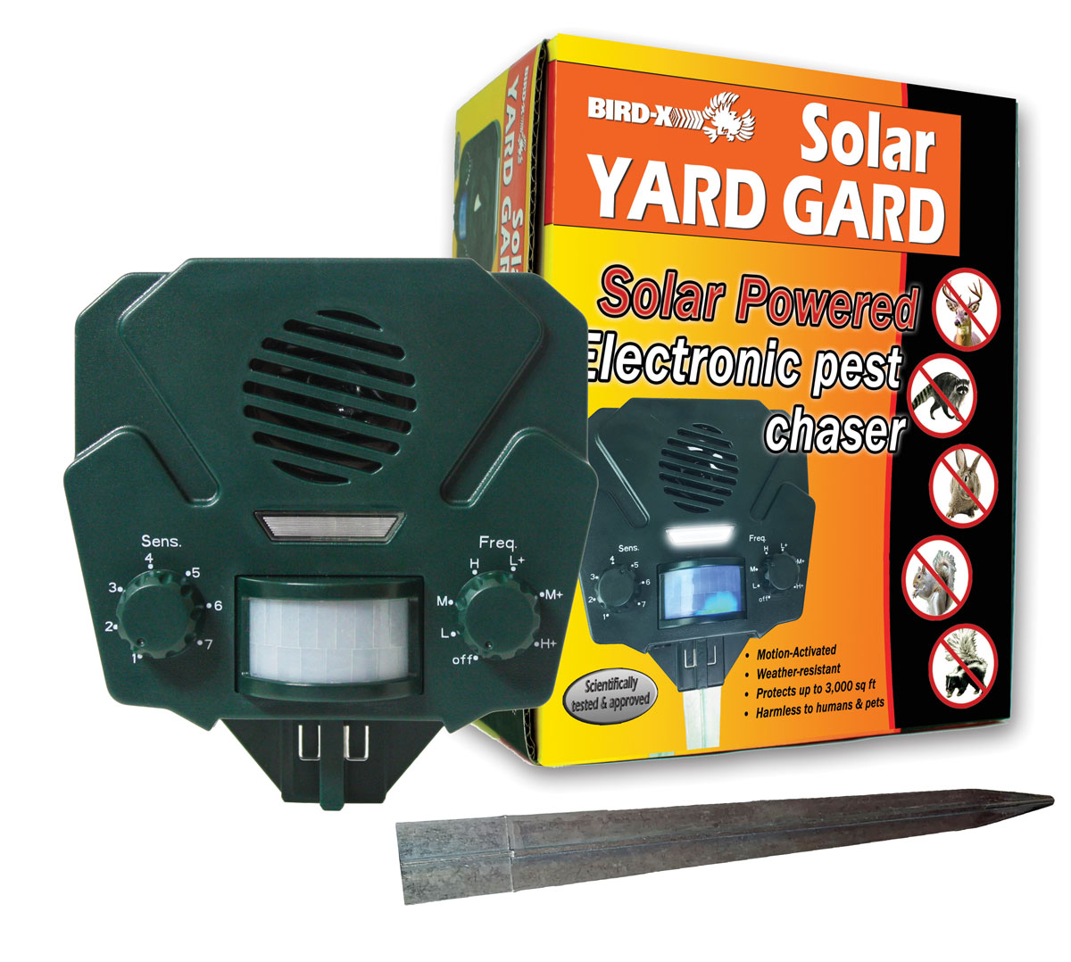 Solar Yard Gard | Solar-Powered Silent Pest Control | Bird-X